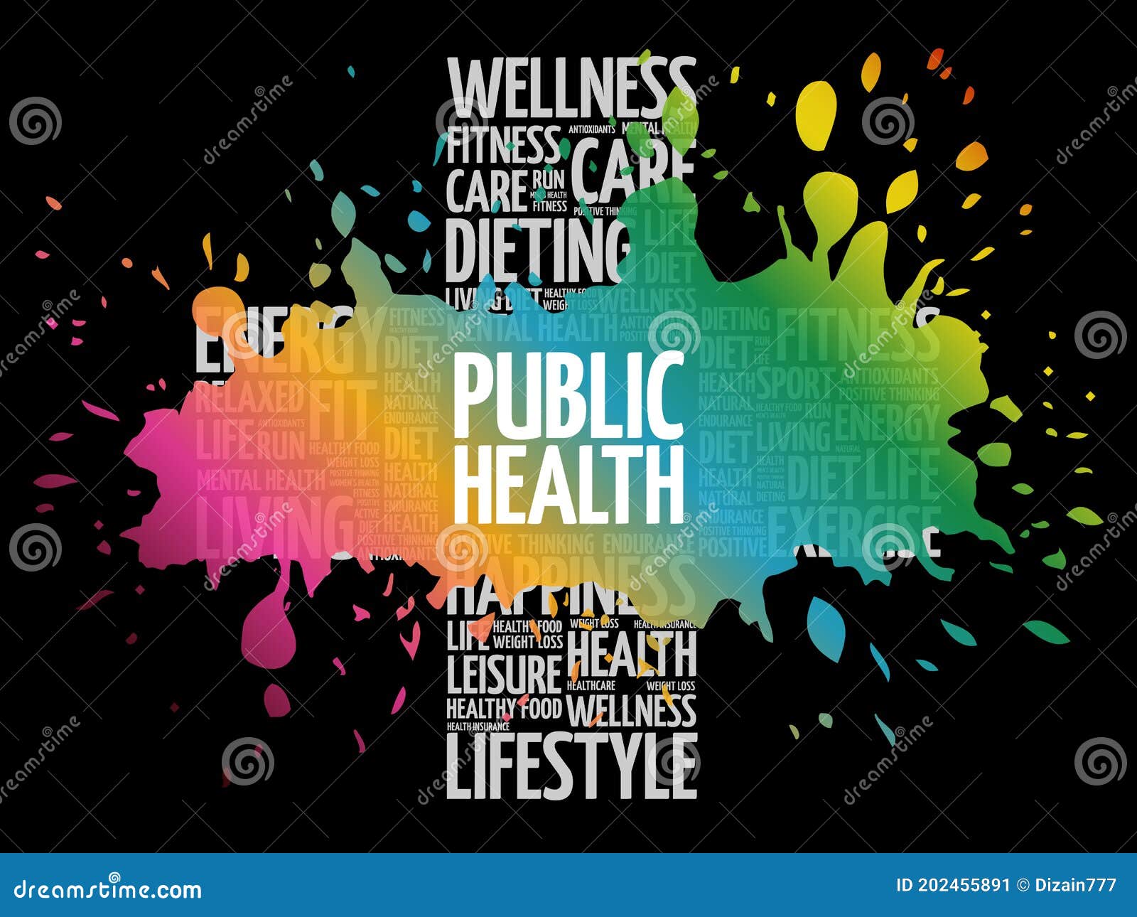 Public Health Word Cloud, Health Cross Concept Background Stock ...
