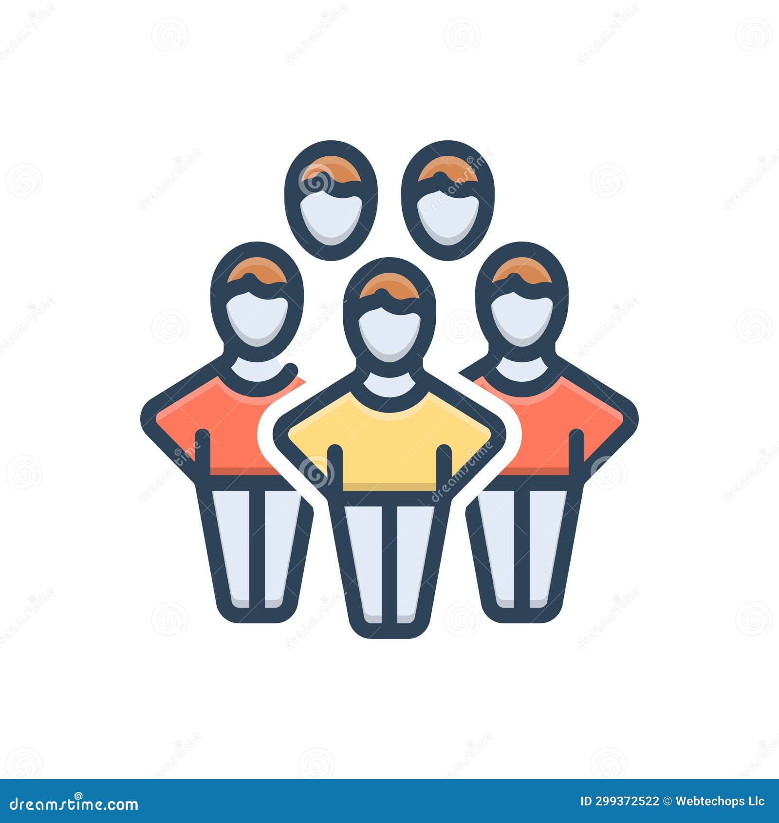 Color Illustration Icon for Public, People and Memeber Stock Vector ...