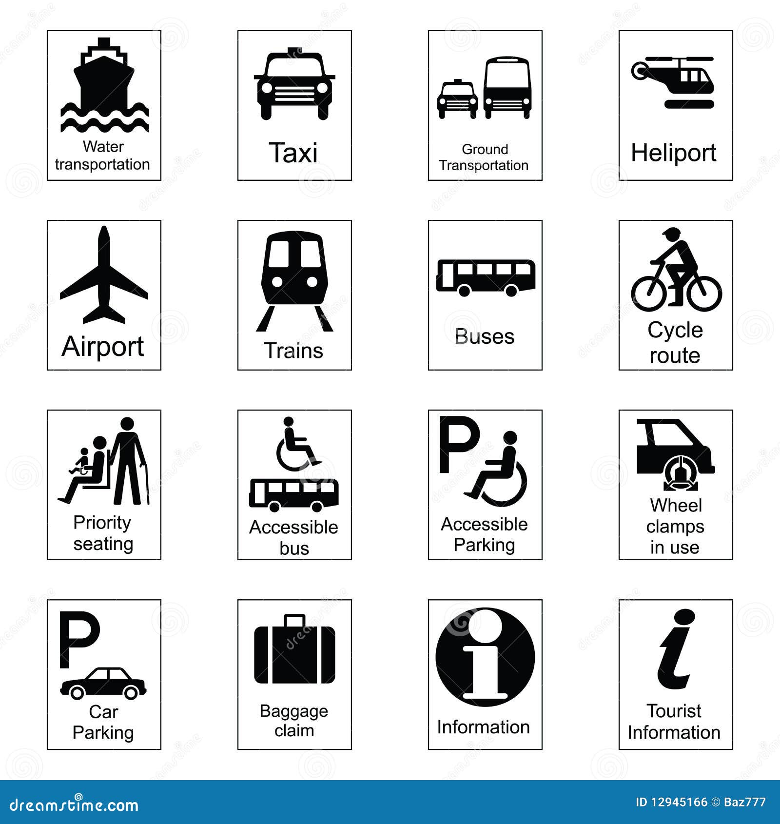 Public Information Signs stock vector. Illustration of notify - 12945166