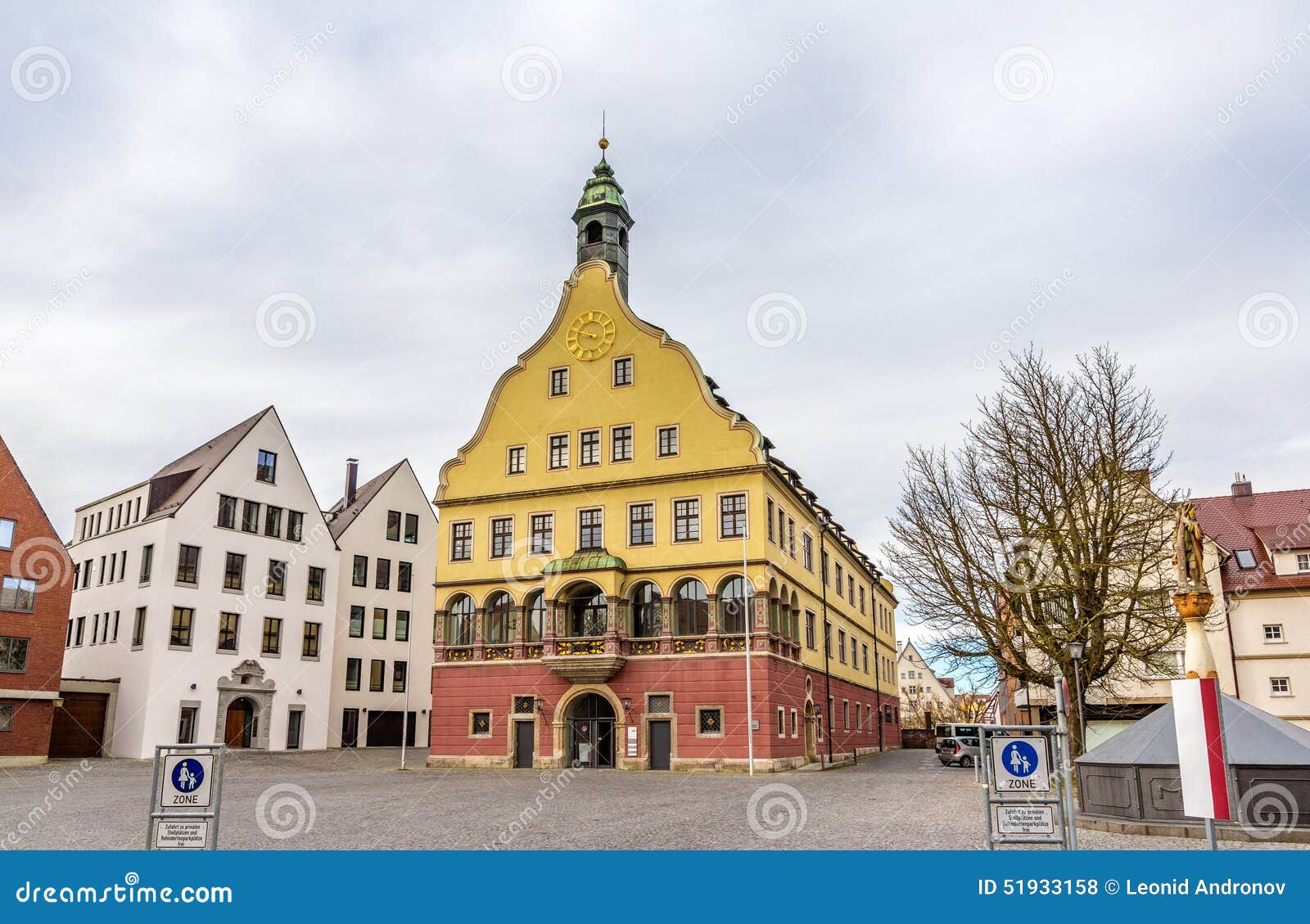 Public Library in the City Center of Ulm Stock Photo - Image of ...