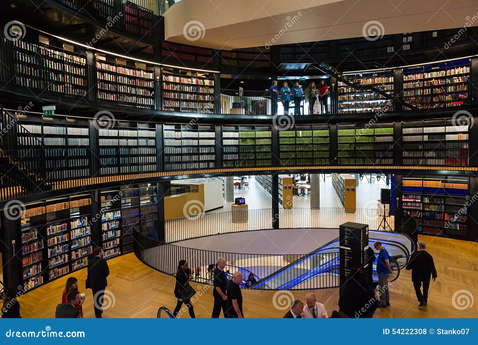 Public library interior editorial stock photo. Image of bookstore ...