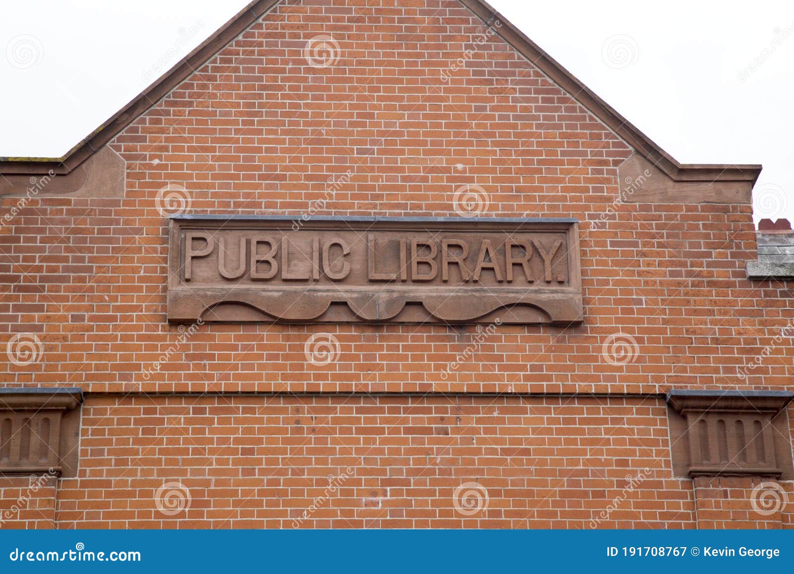 Public Library Sign stock image. Image of lend, book - 191708767