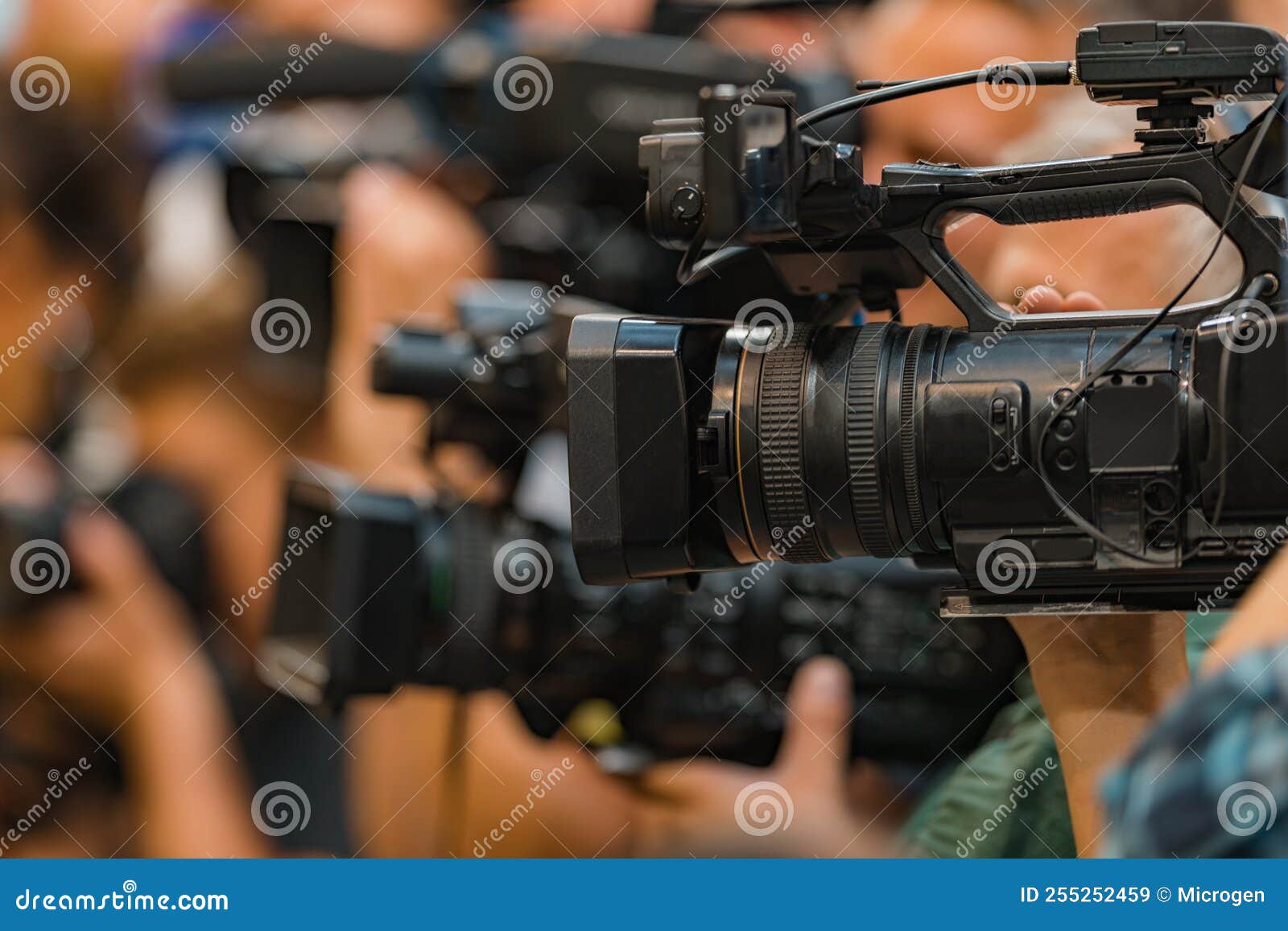 Public Live Event Television Coverage Stock Image - Image of live ...