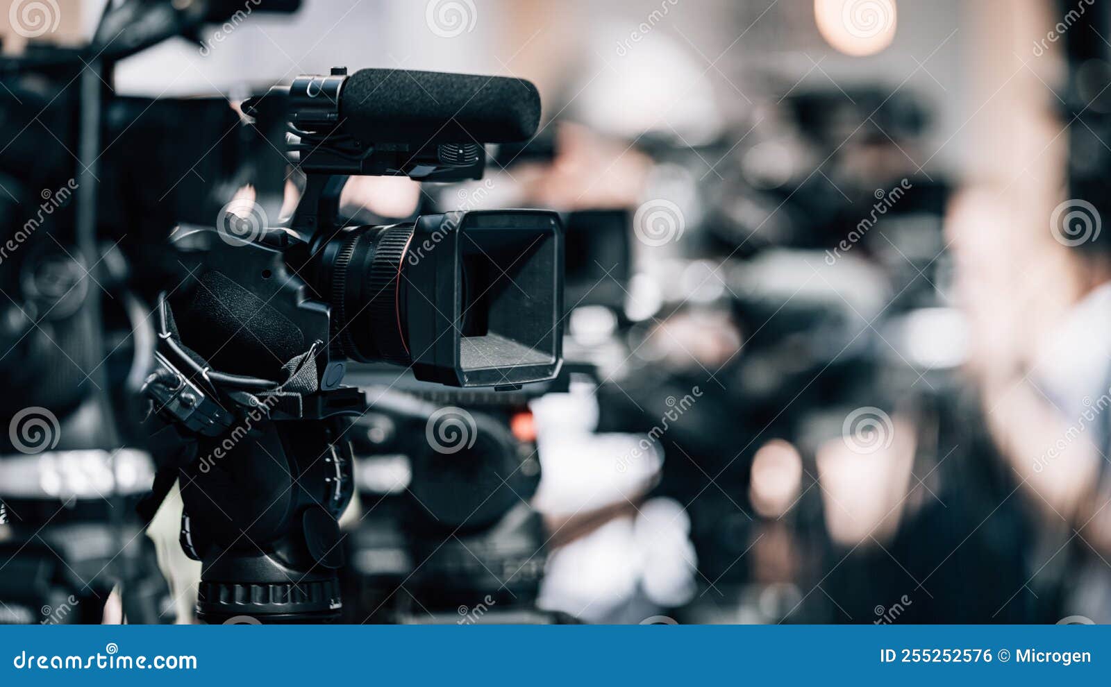 Public Live Event Television Coverage Stock Photo - Image of public ...
