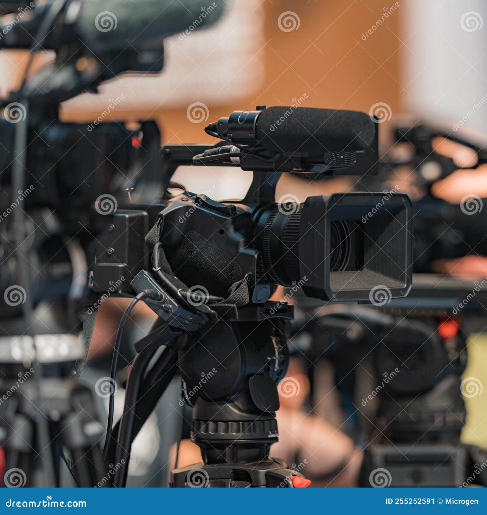 Public Live Event Television Coverage Stock Image - Image of politics ...