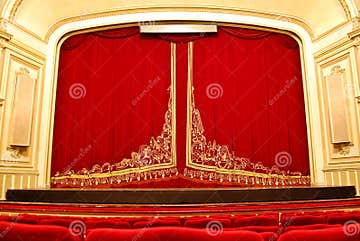 Public Opera House - Main Stage and Seating Stock Image - Image of ...