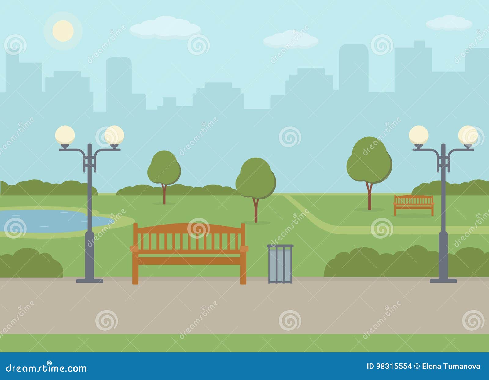 Public Park Layout Map Information Concept Stock Photography ...