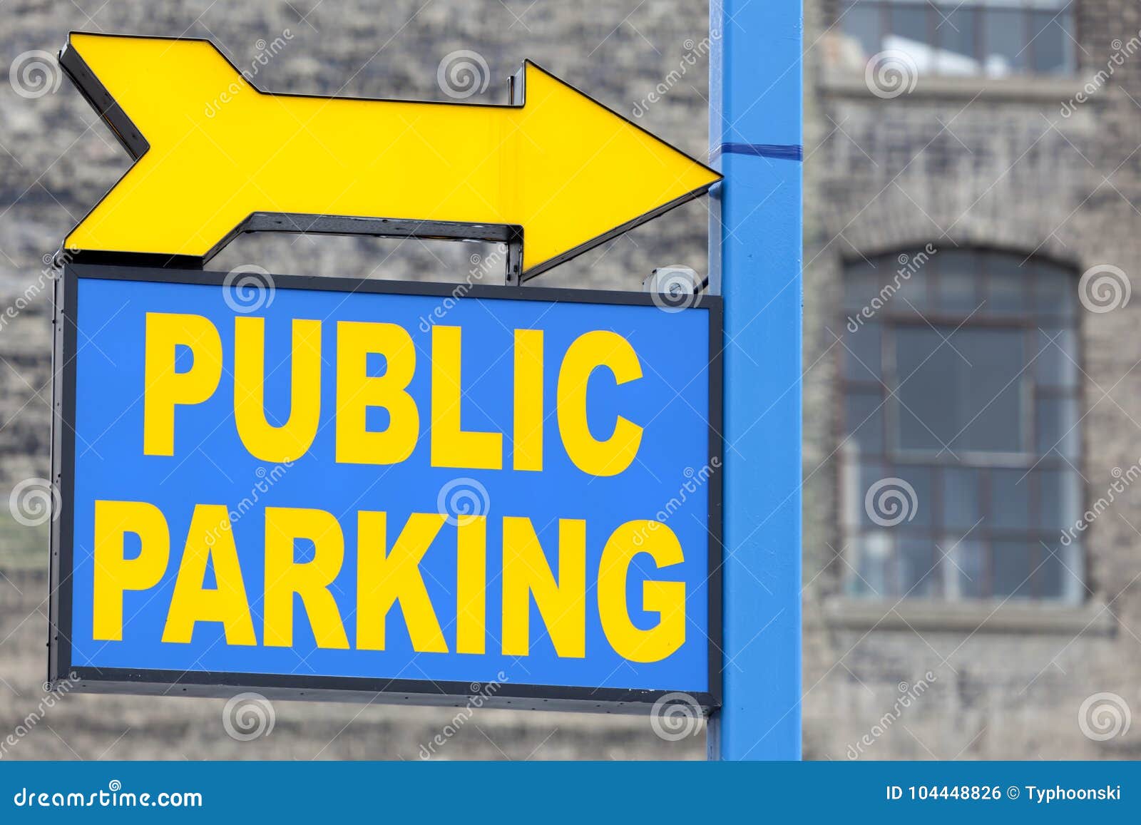 Public parking sign stock photo. Image of information - 104448826