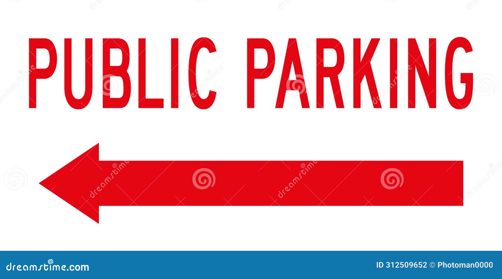 Public parking sign stock vector. Illustration of vector - 312509652