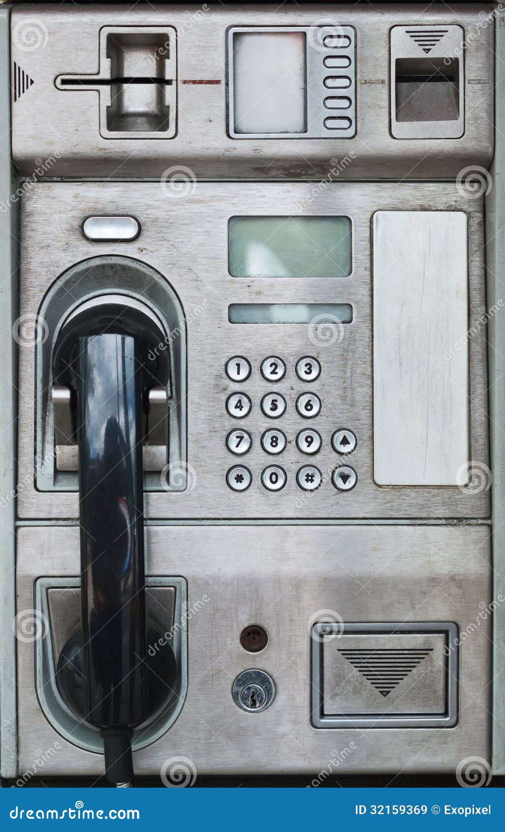 Public Payphone Card Telephone Stock Image - Image of payphone, closeup ...