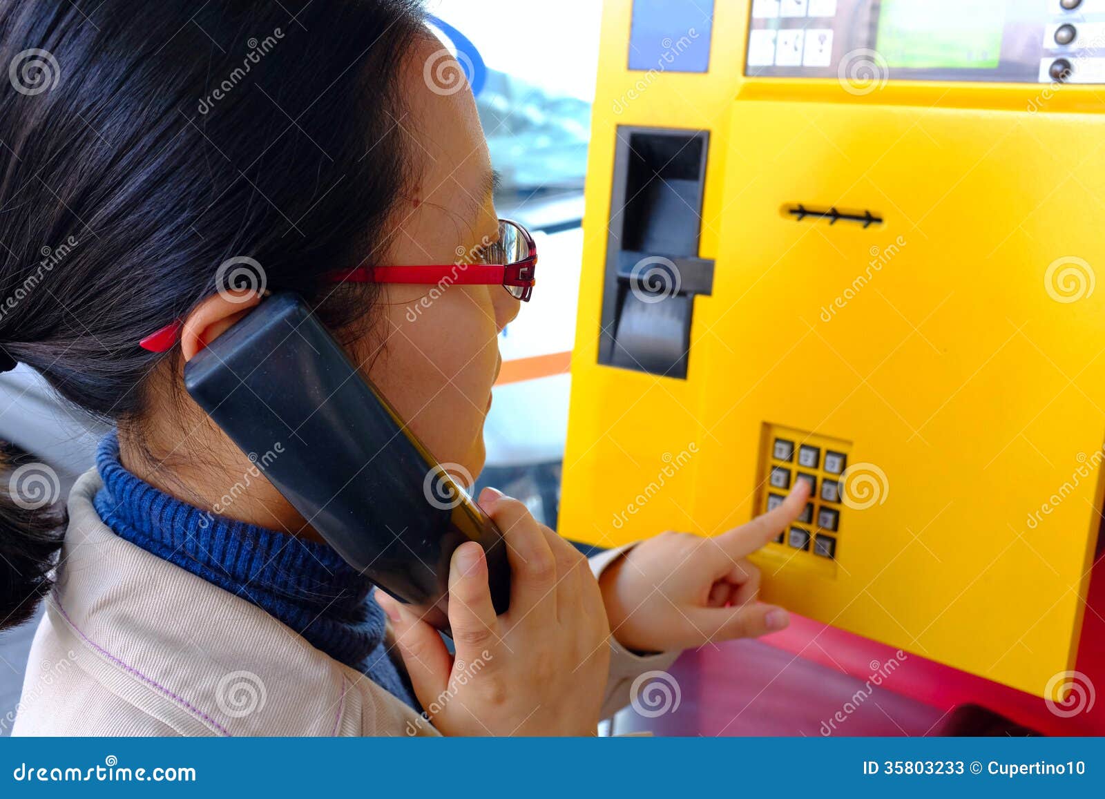 Public phone stock image. Image of phone, asian, public - 35803233
