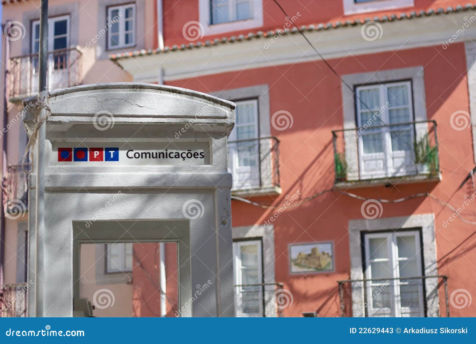 Public Phone PT Comunicacoes in Portugal. Editorial Stock Photo - Image ...