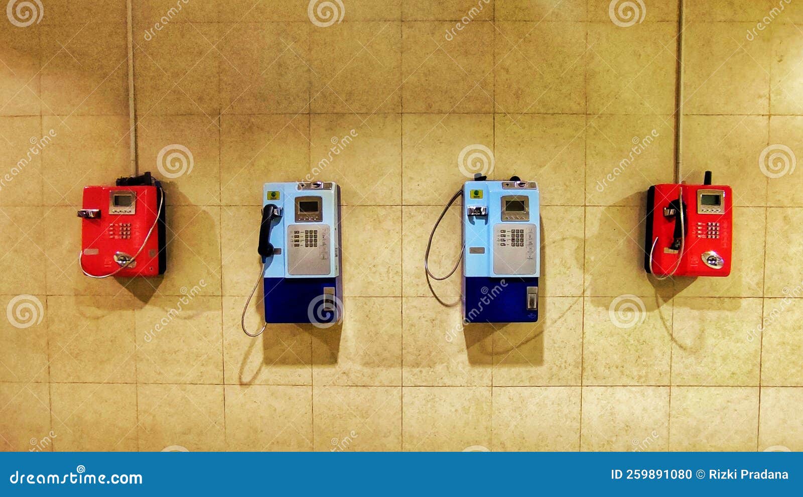 Public phones artefacts stock photo. Image of circle - 259891080