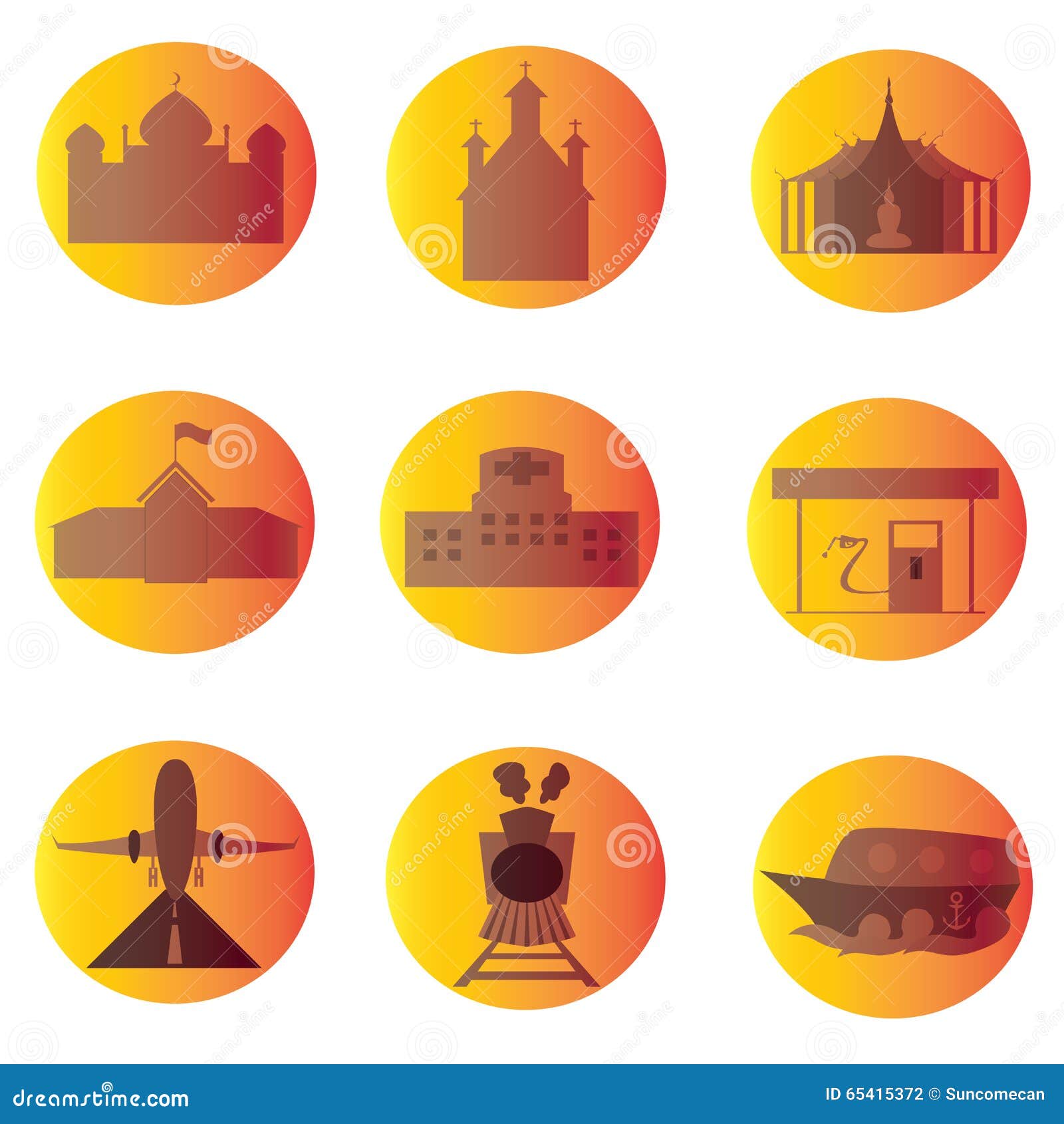 Ferry Berth Colored Icon. Simple Color Vector Of Road Signs And ...