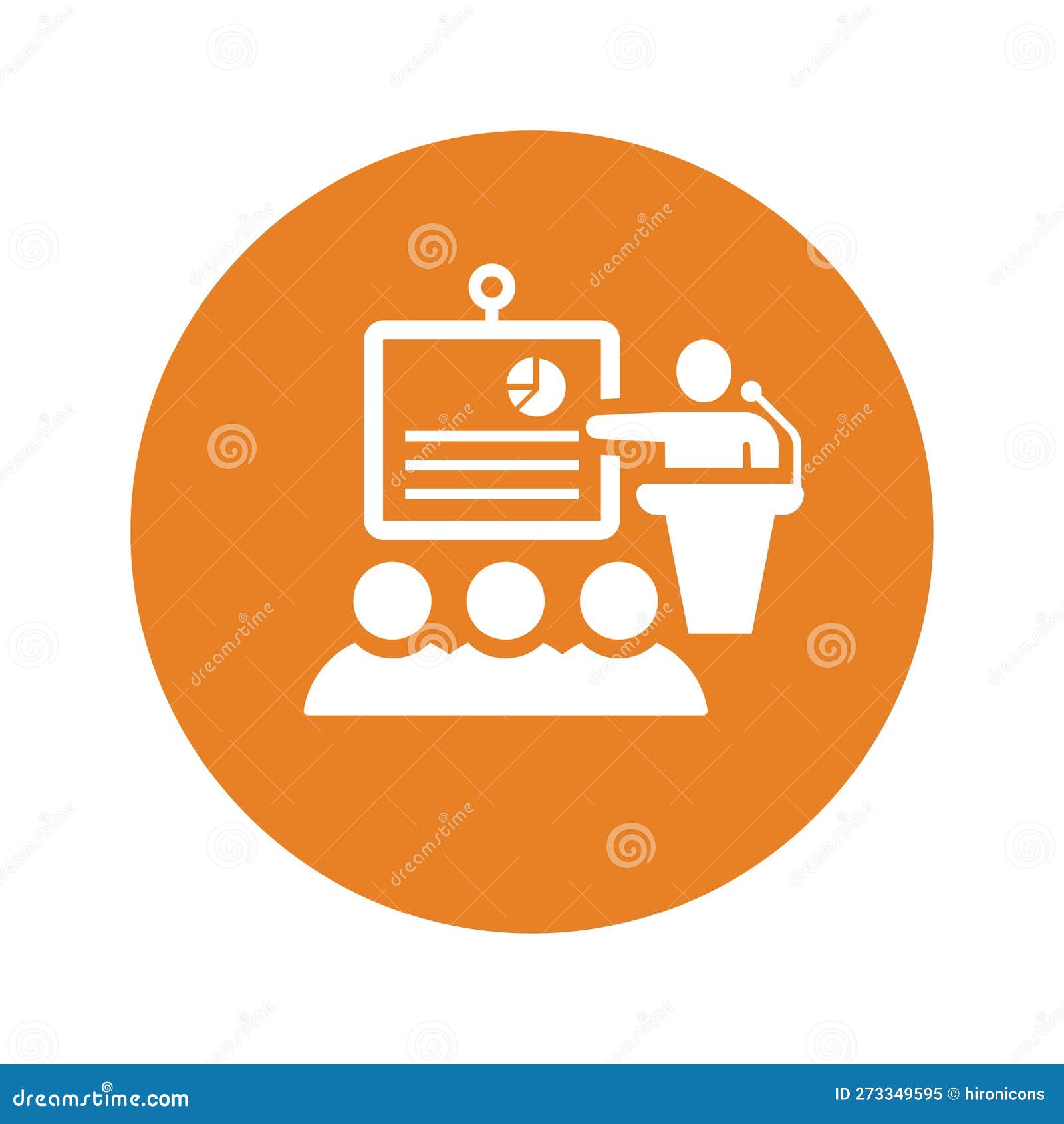 Public Presentation icon stock illustration. Illustration of education ...