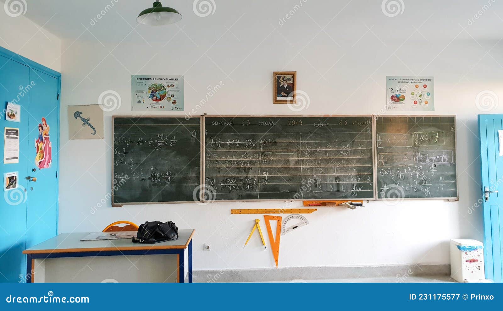 Public Primary Class in a School in Northern Morocco Editorial ...