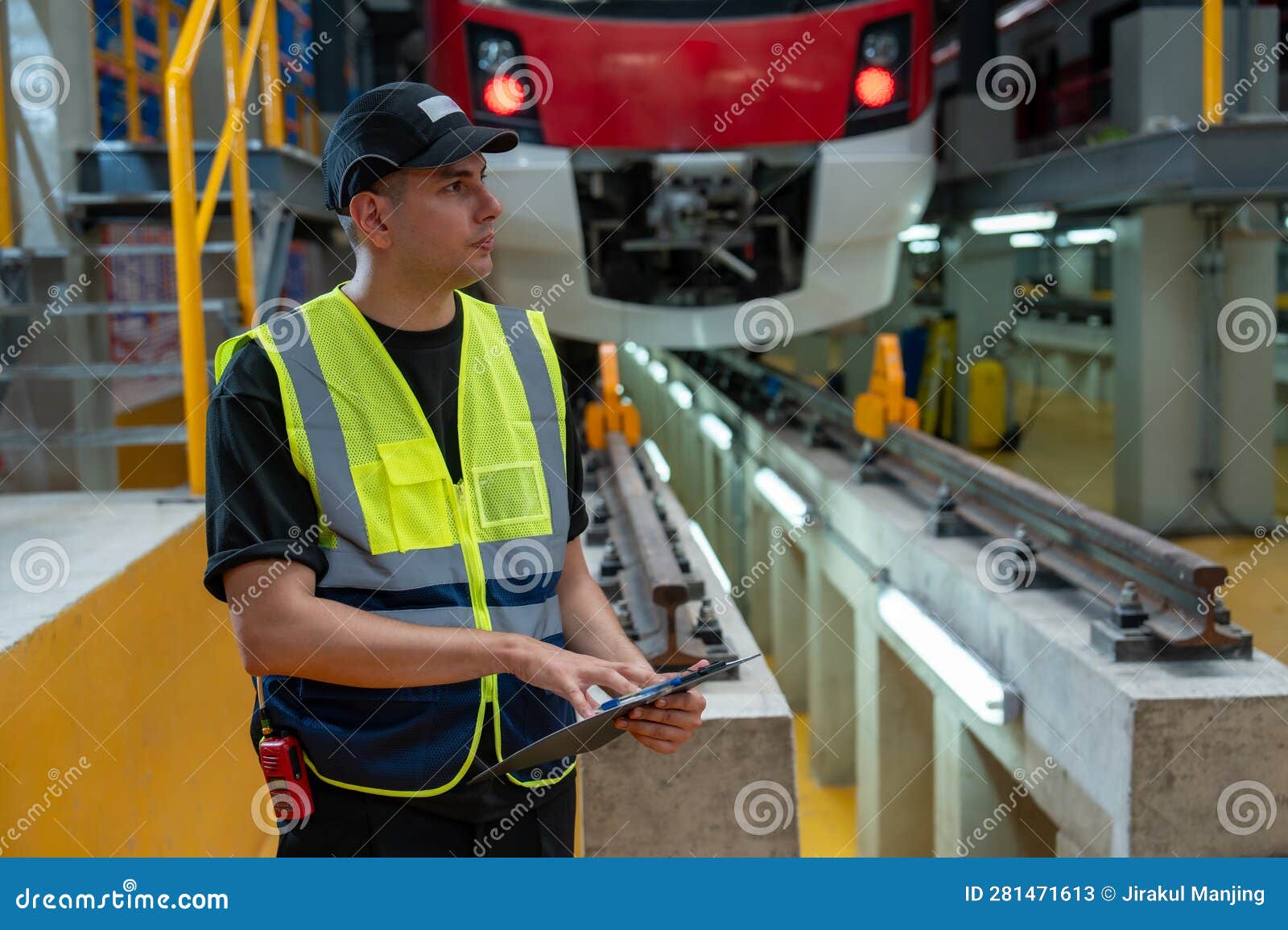 Public Rail Transportation Service Stock Image - Image of network ...