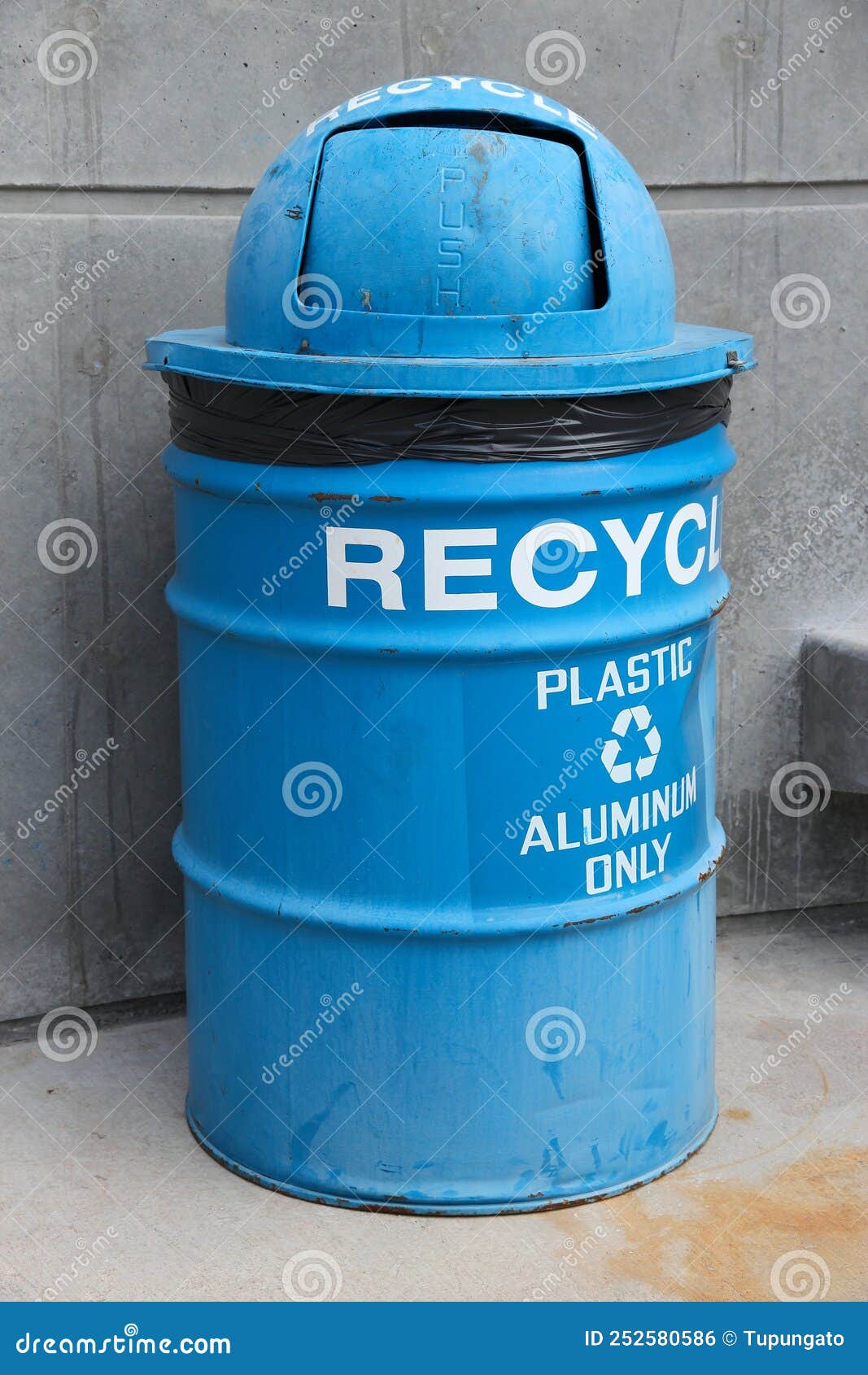Public Recyclables Bin in Arizona Stock Photo - Image of american ...