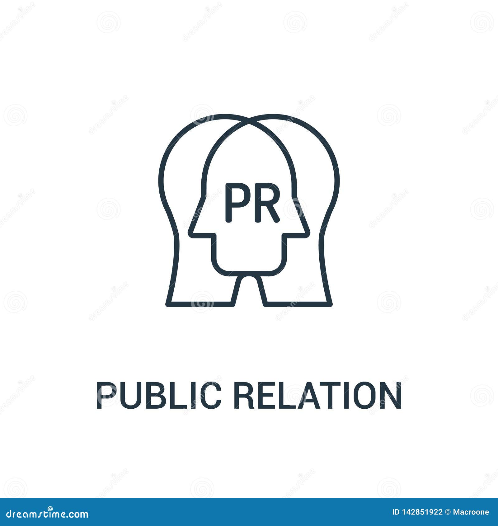 Public Relation Icon Vector from Ads Collection. Thin Line Public ...