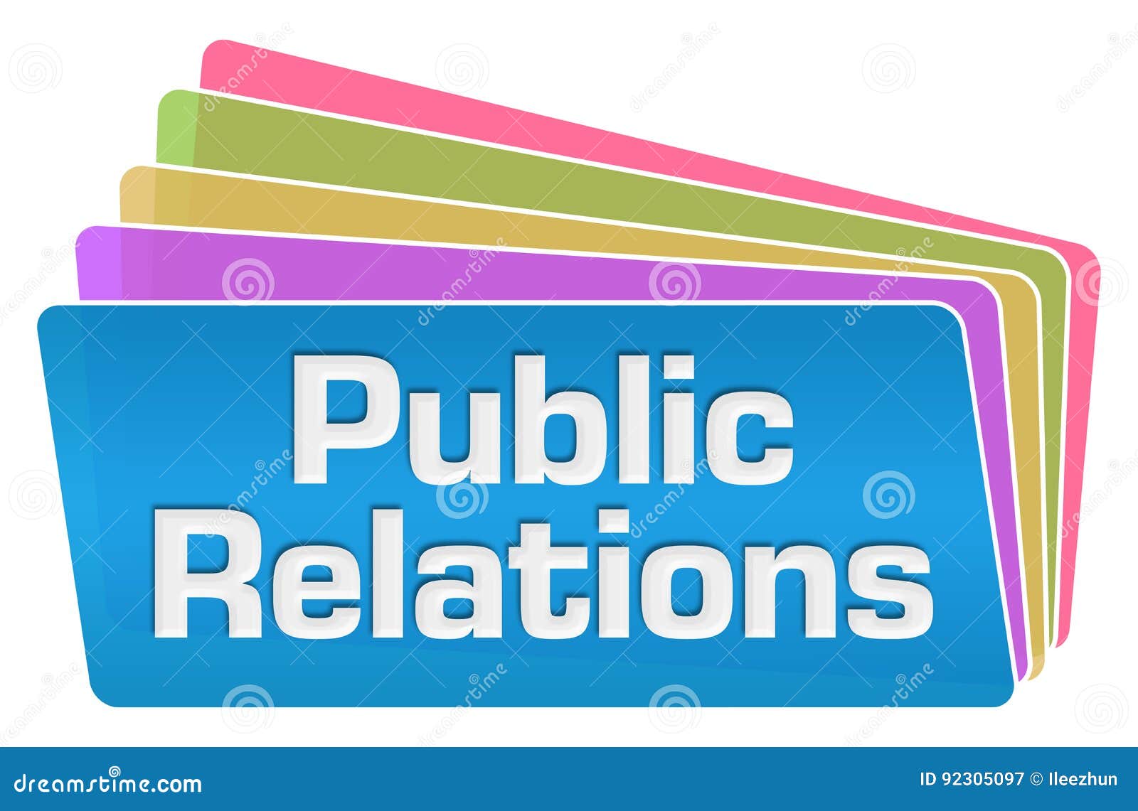 Public Relations Colorful Squares Stack Stock Illustration ...