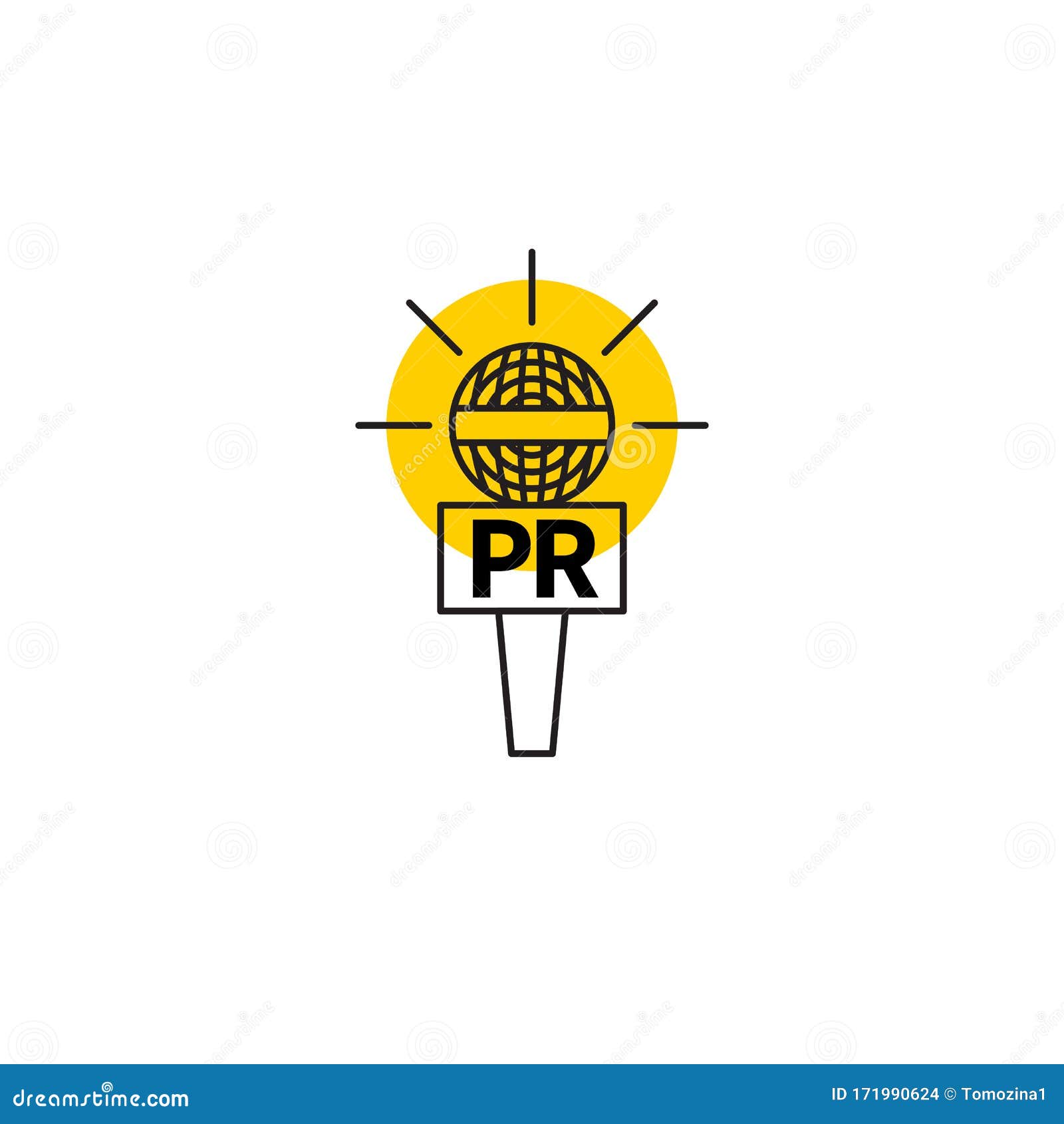 Public relations icon stock vector. Illustration of announcement ...