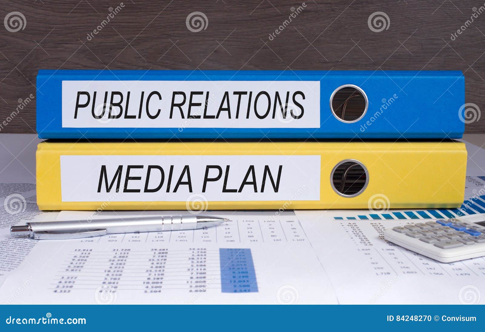 Public Relations and Media Plan Stock Photo - Image of corporation ...