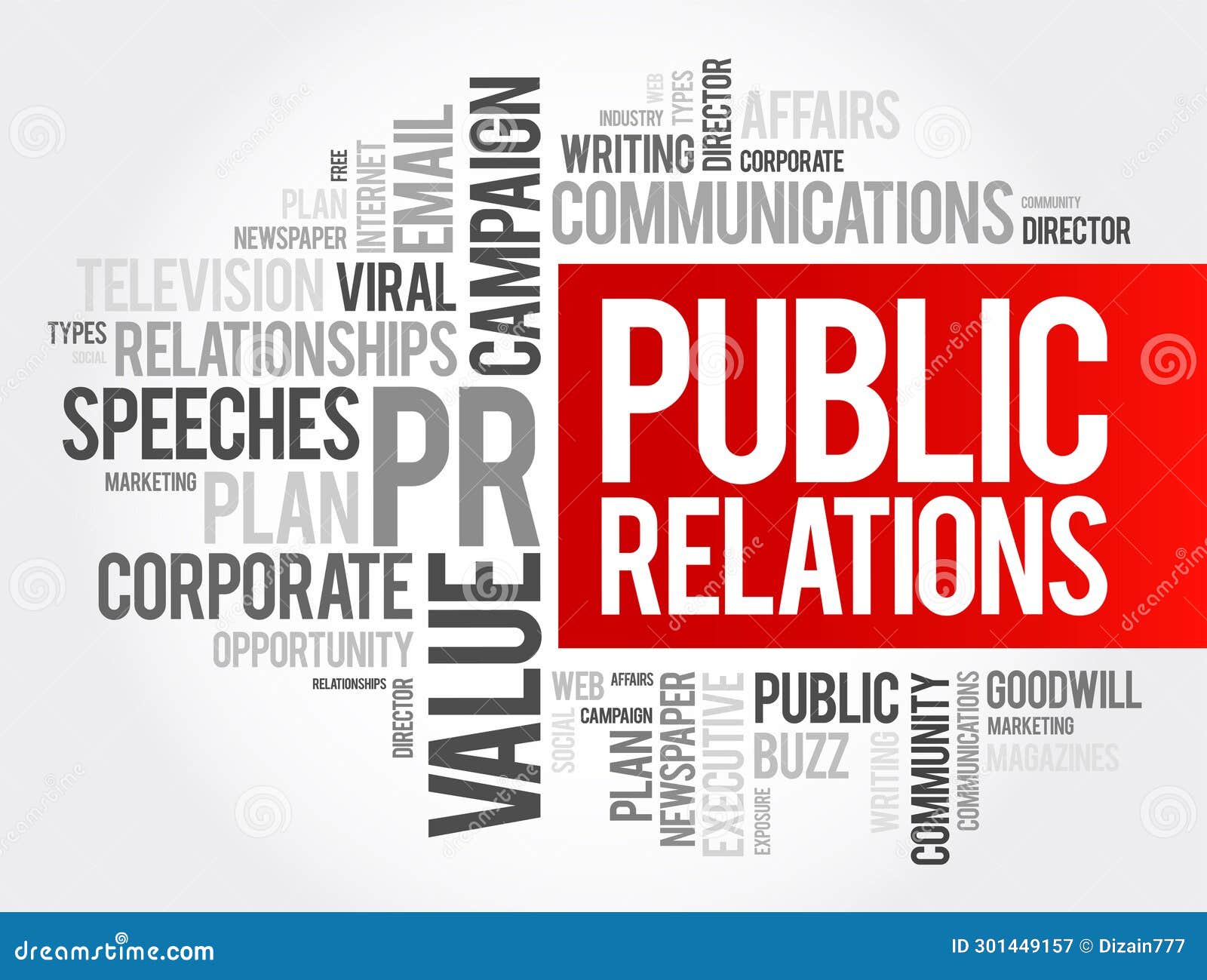 Public Relations Word Cloud Collage, Business Concept Background Stock ...