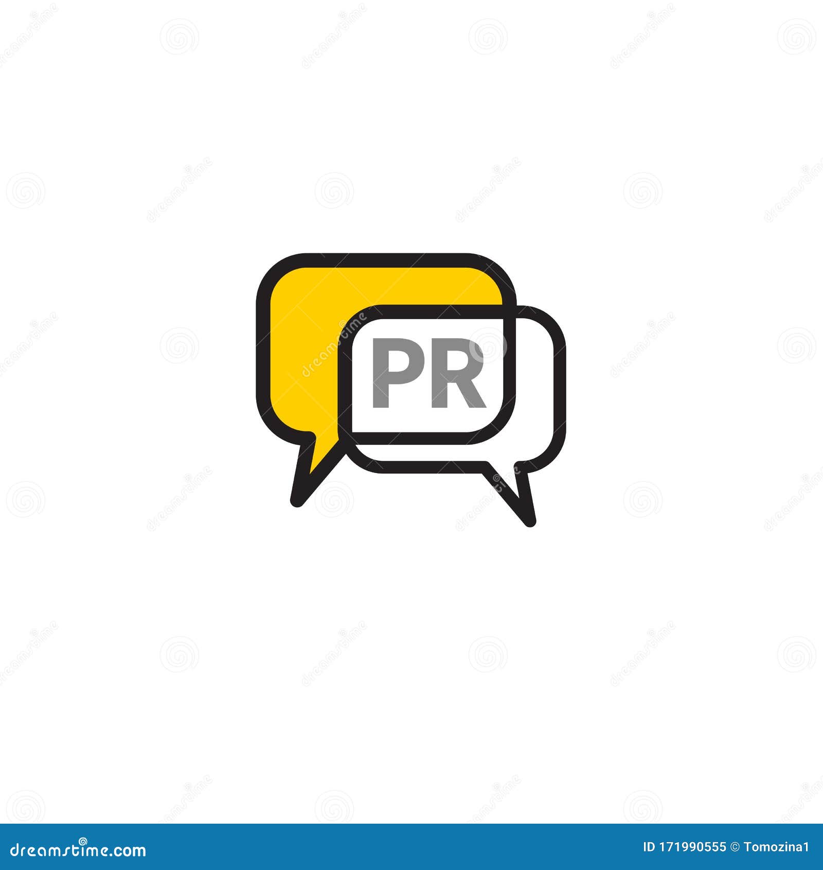 Public Relations Yellow Icon Stock Vector - Illustration of abstract ...