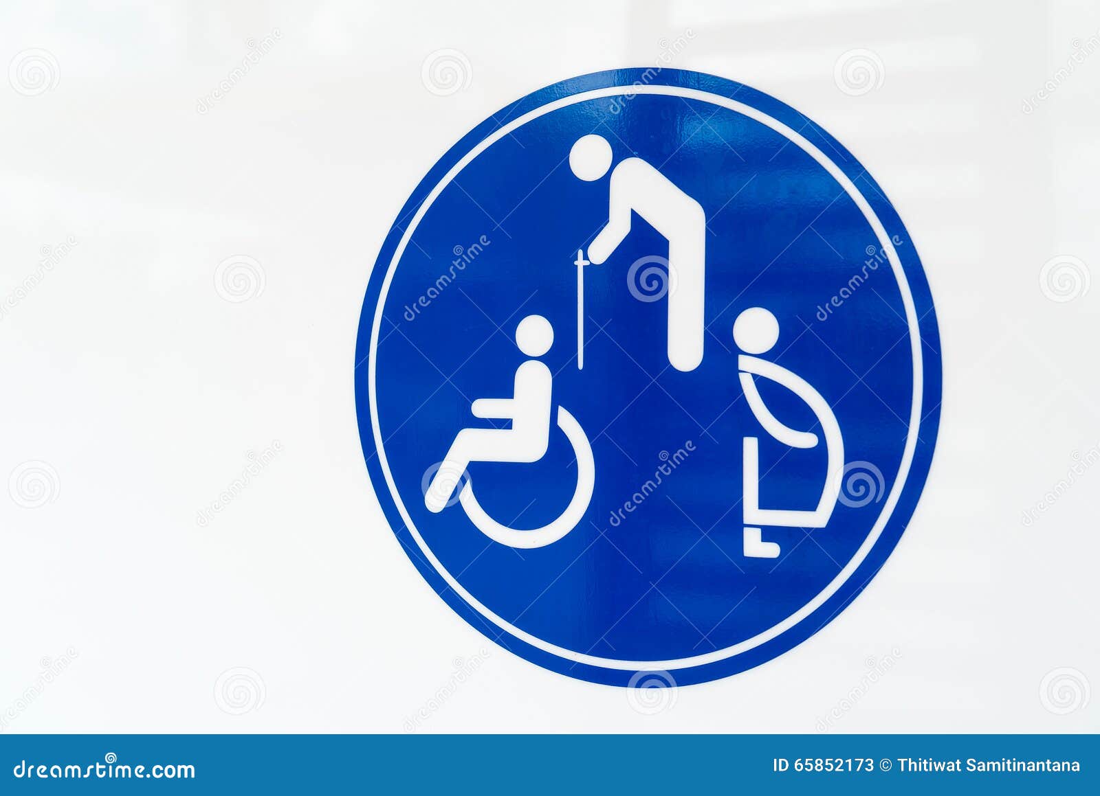 Public Restroom Signs with a Disabled Access Symbol Stock Image - Image ...