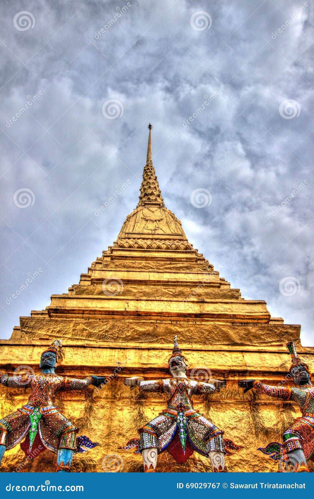 Public Royal Temple with Sky Background Stock Image - Image of field ...