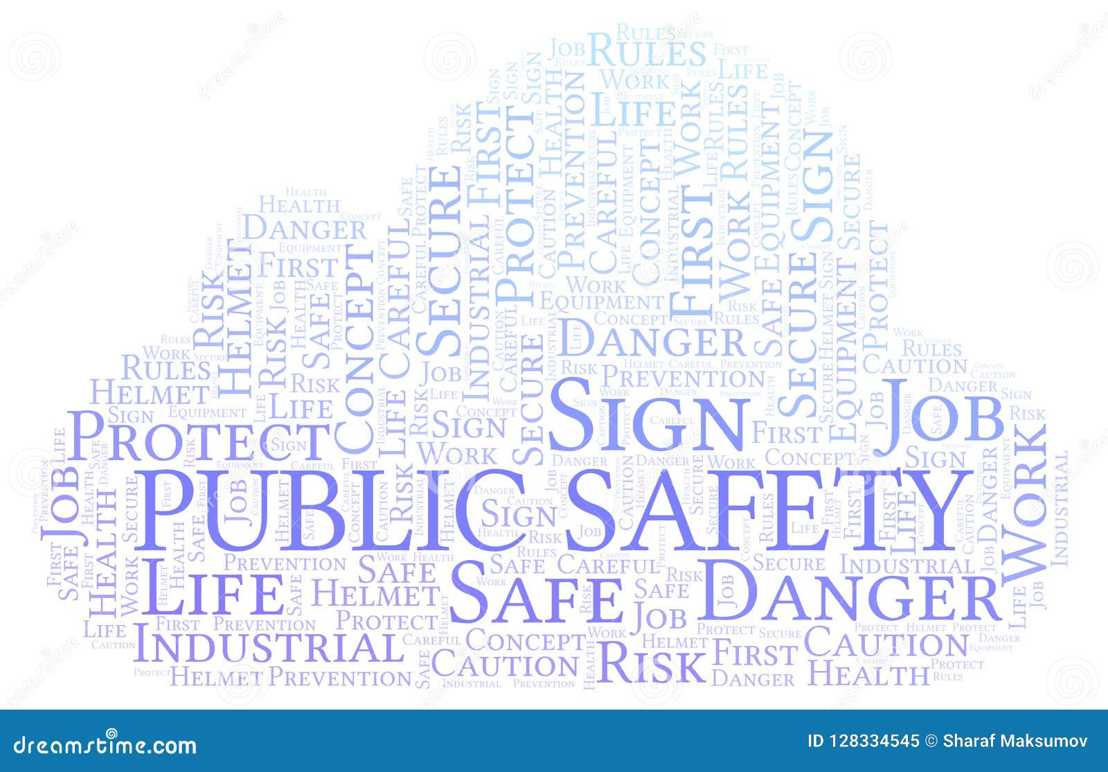 Public Safety word cloud. stock illustration. Illustration of cloud ...