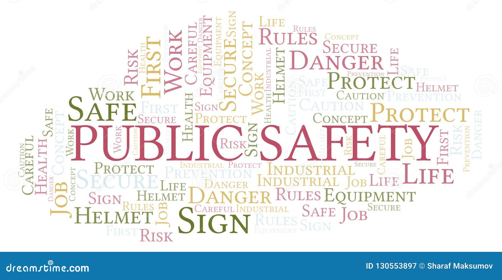 Public Safety word cloud. stock image. Image of equipment - 130553897