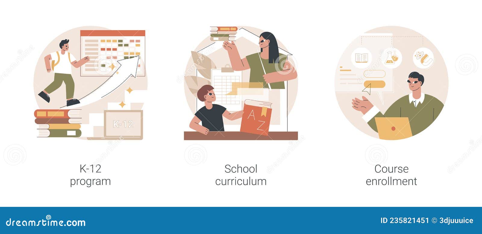 Public School Abstract Concept Vector Illustrations. Stock Vector ...