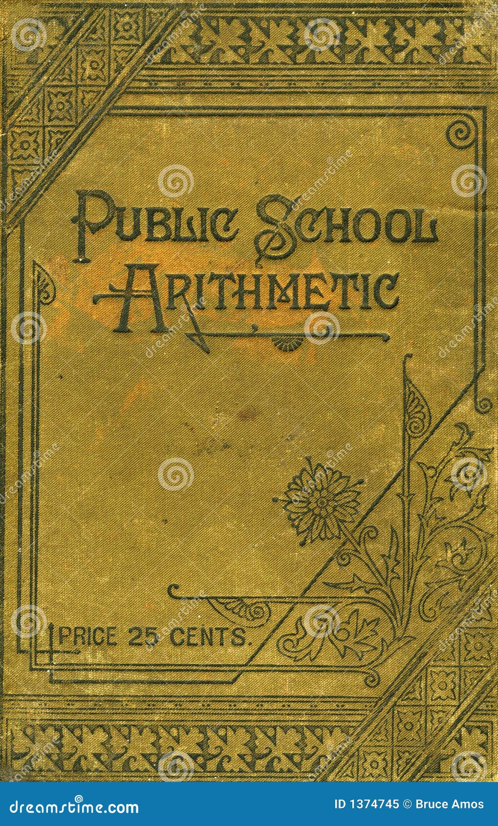 Public School Arithmetic Book Stock Image - Image of public, lettering ...