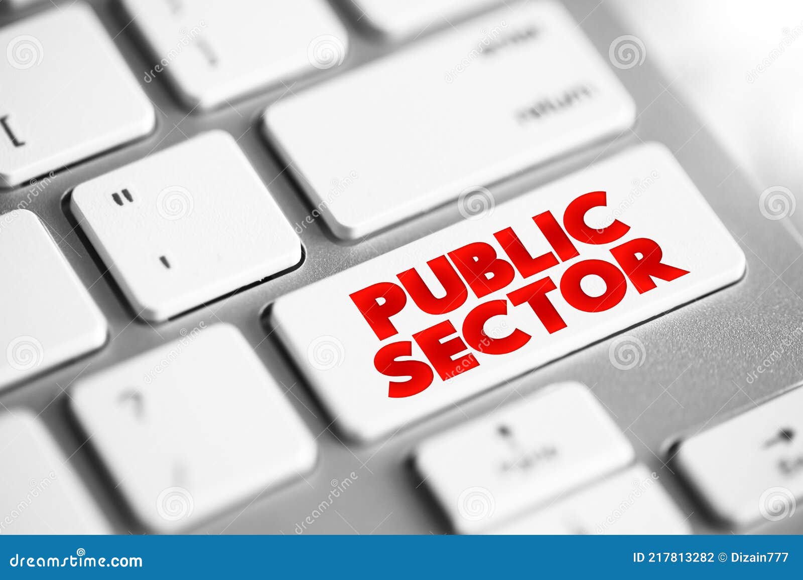 Public Sector Text Button on Keyboard, Concept Background Stock Photo ...
