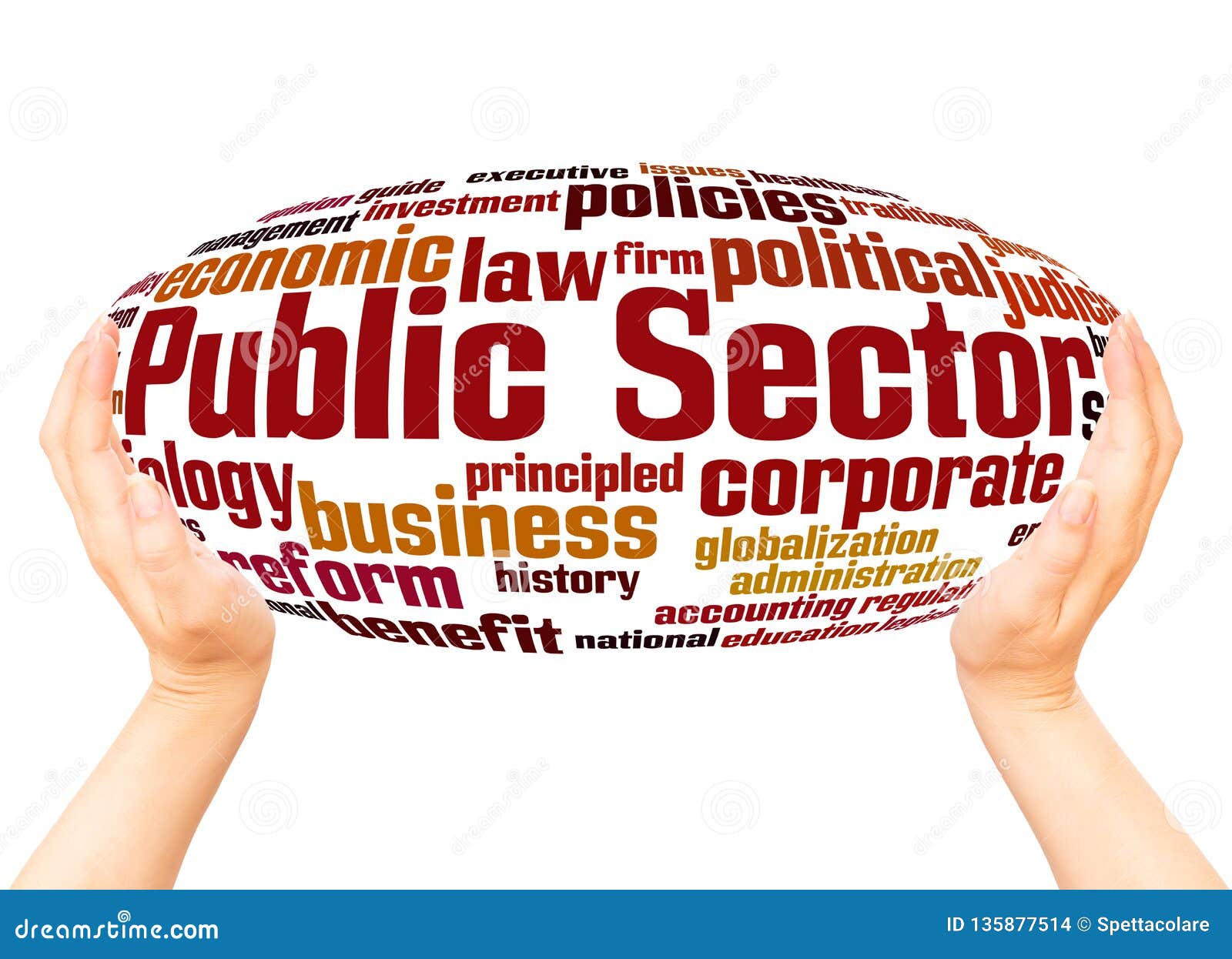 Public Sector Word Cloud Hand Sphere Concept Stock Photo - Image of ...