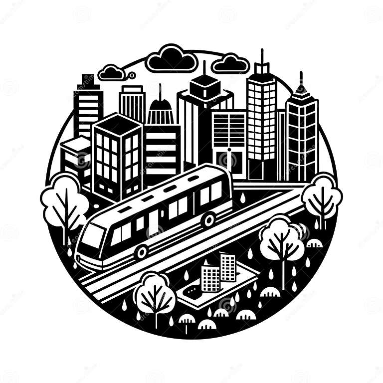 Public Service Vector Illustration Stock Vector - Illustration of city ...