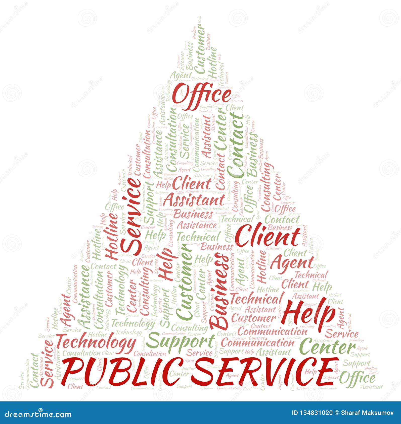 Public Service word cloud stock illustration. Illustration of bubble ...
