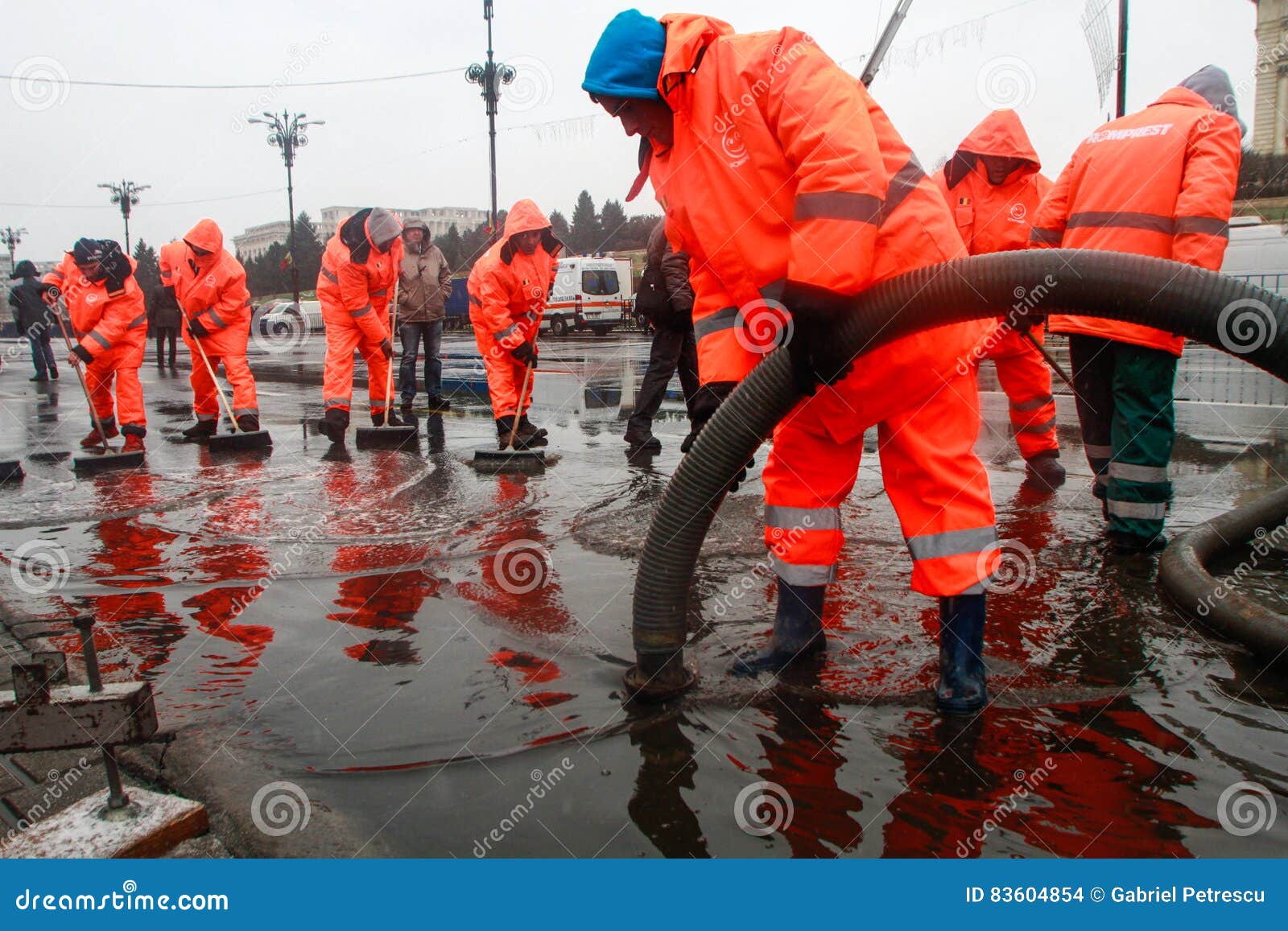 Public service workers editorial stock image. Image of roads - 83604854
