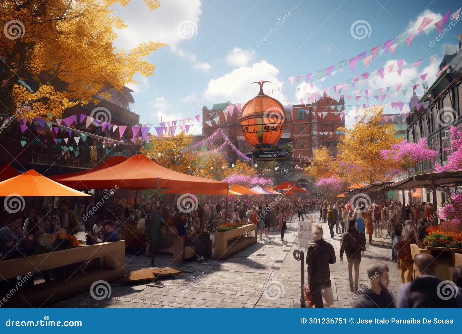 Public Spaces Line Icons Collection. Park, Square, Plaza, Promenade ...