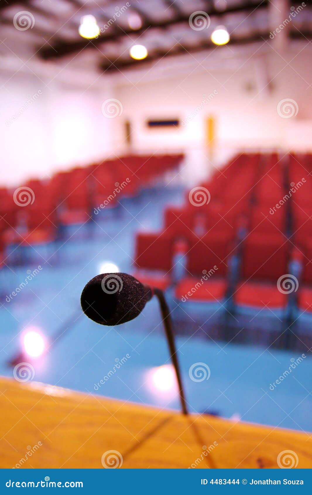 Pulpit. Microphone. Hall Stock Photo | CartoonDealer.com #133462818