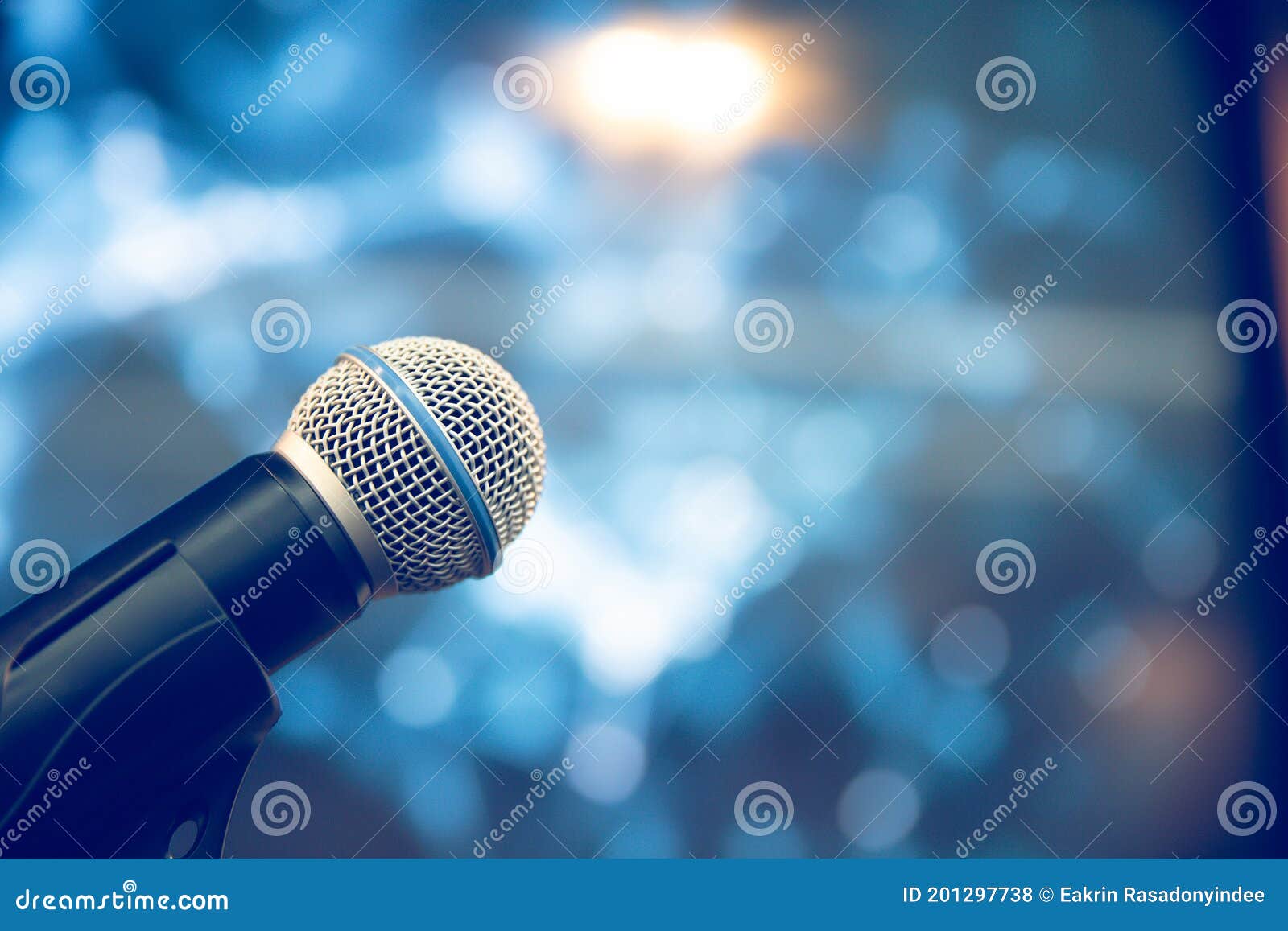 Public Speaking Backgrounds, Close-up the Microphone on Stand for ...