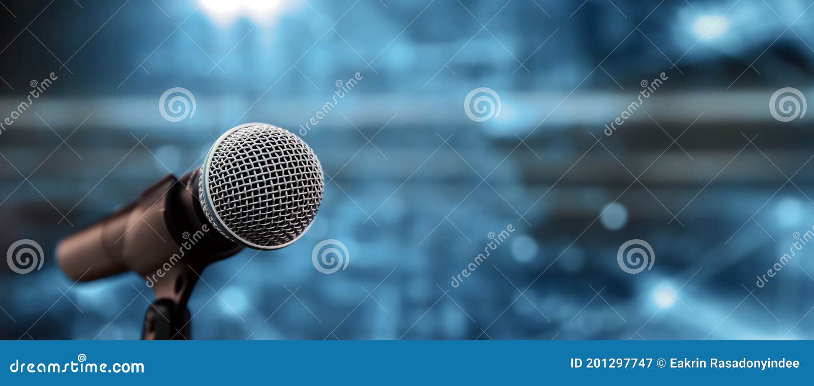 Public Speaking Backgrounds, Close-up the Microphone on Stand for ...