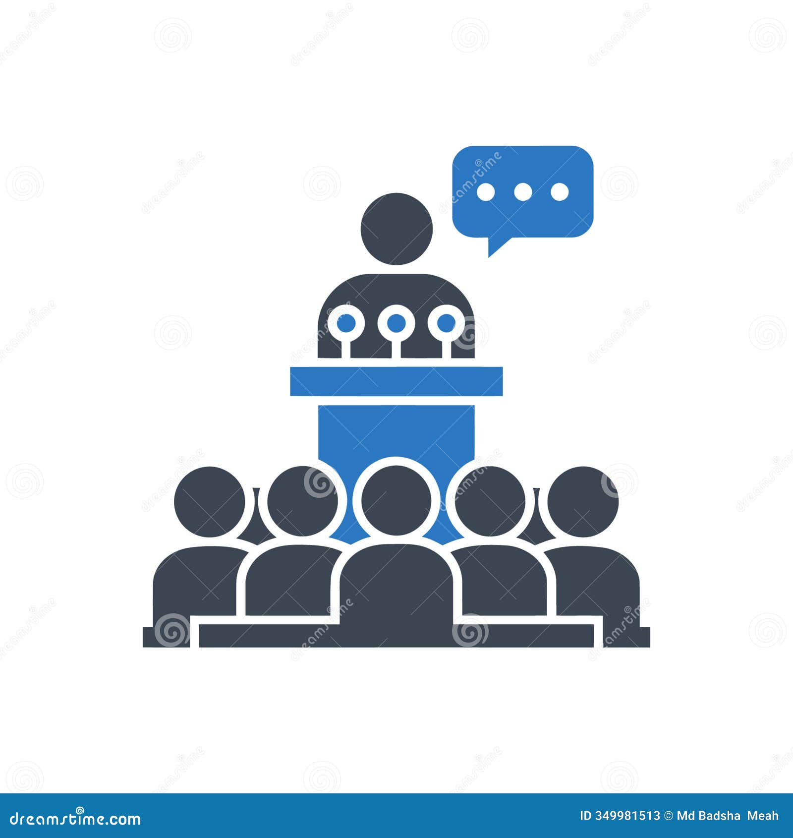 Speaking Icon Dialog Silhouette Clipart Cartoon Vector | CartoonDealer ...