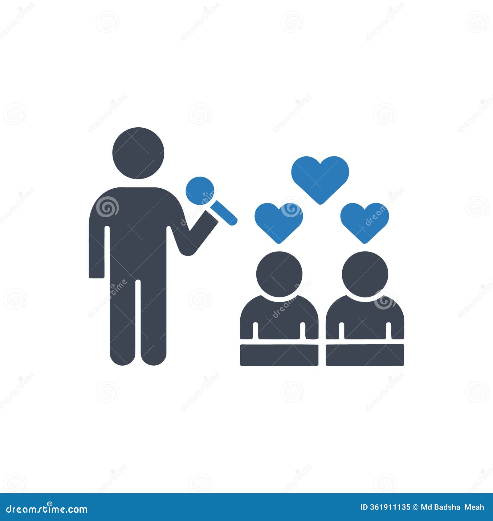 Public Speaking Icon stock illustration. Illustration of sign - 361911135