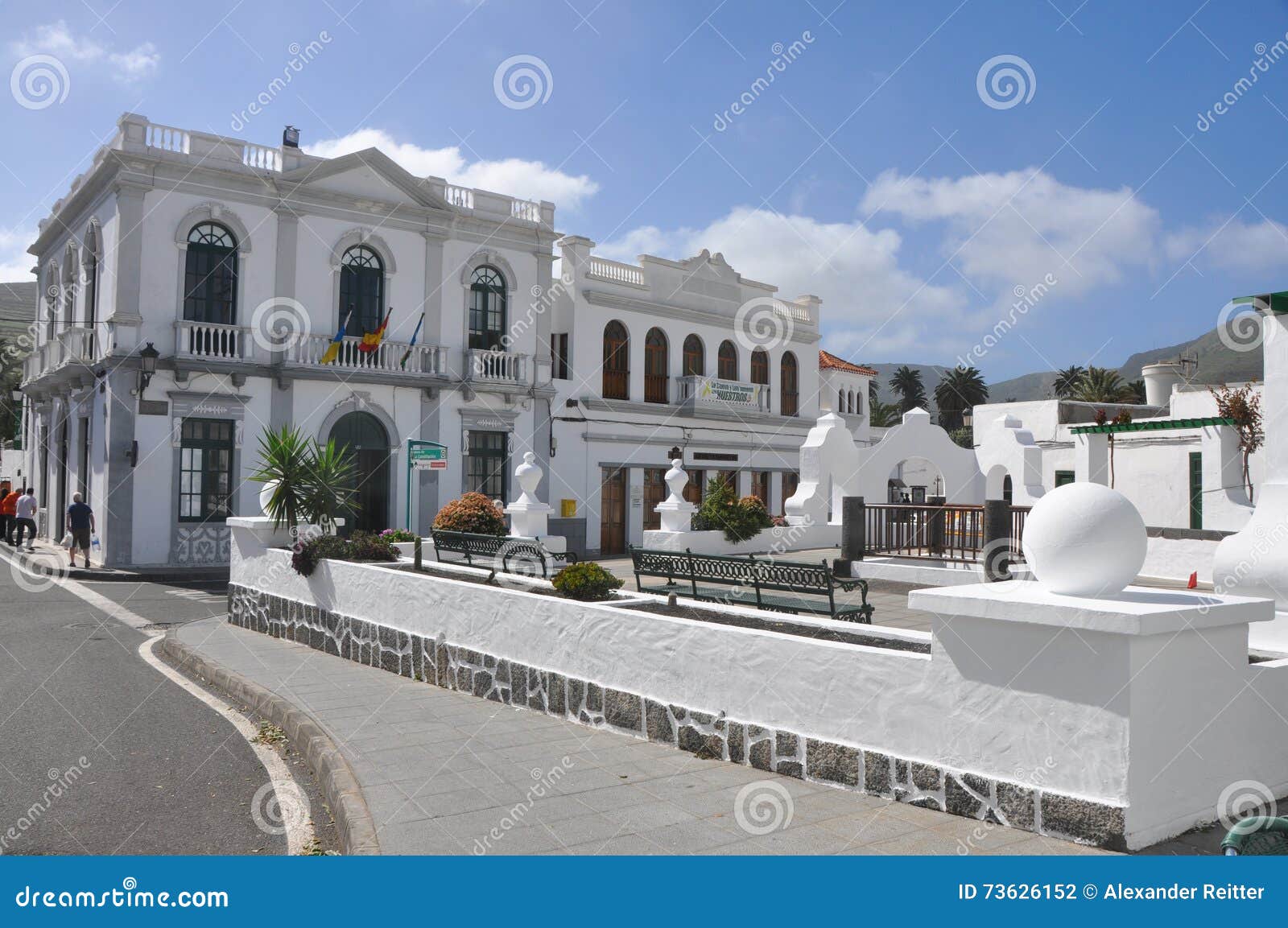 Public Square in Arrecife, Spanish Island Lanzarote Editorial ...