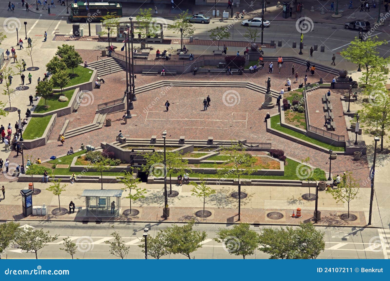 Public Square in Cleveland editorial photo. Image of city - 24107211