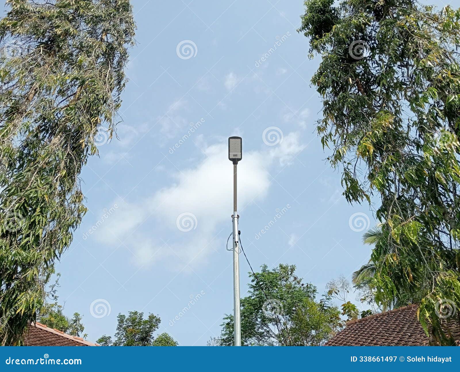 Public Street Lighting in Rural Areas Stock Image - Image of city ...