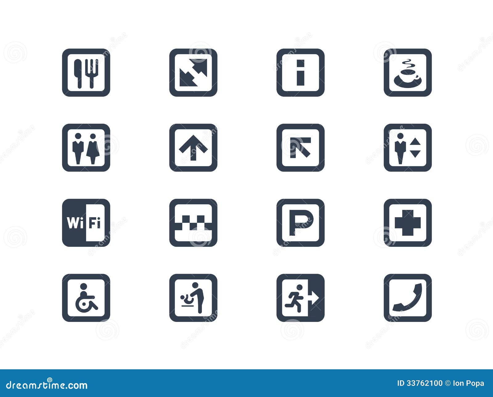 Public Symbols Vector Illustration | CartoonDealer.com #33762100