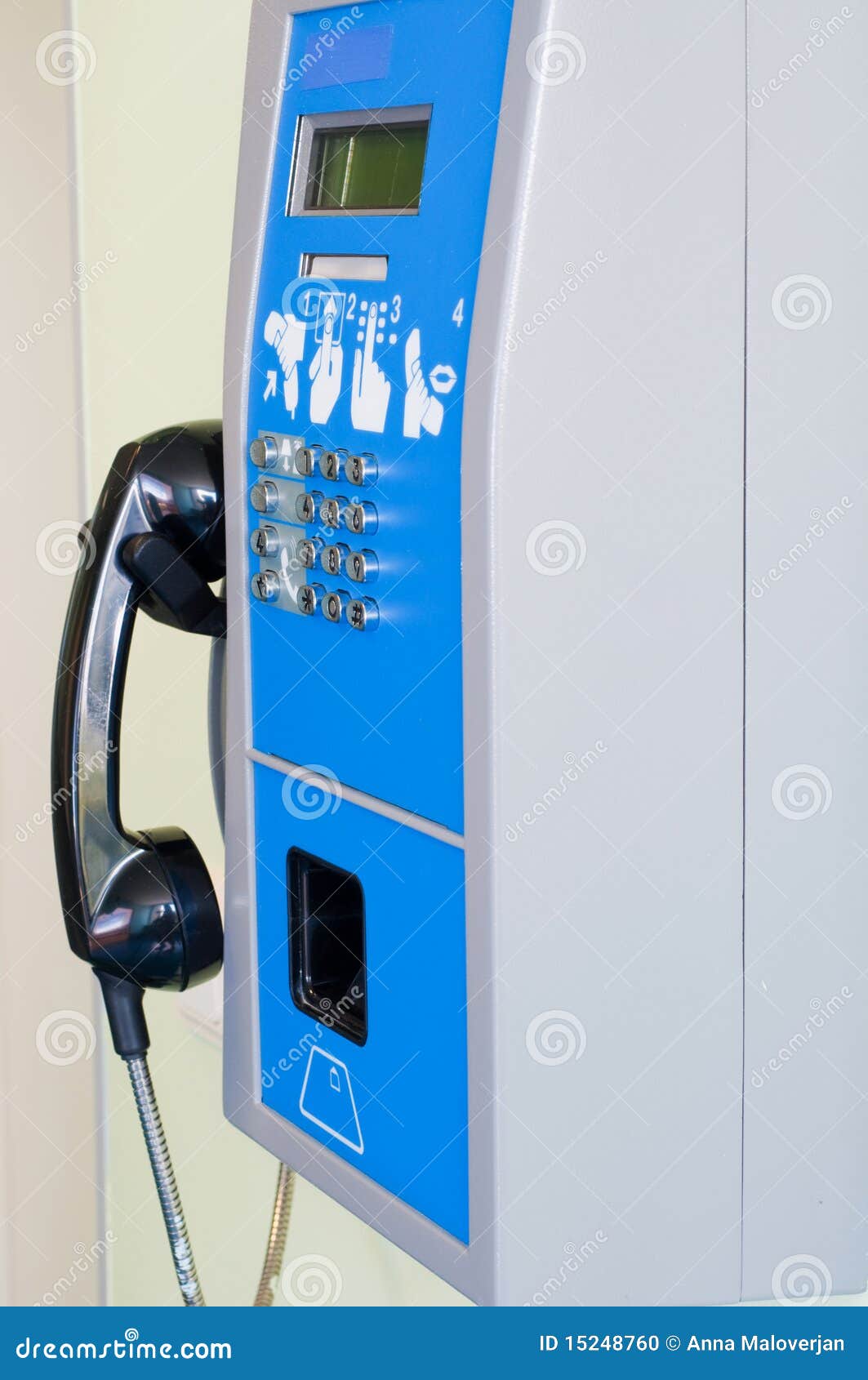 Public telephone stock photo. Image of color, single - 15248760